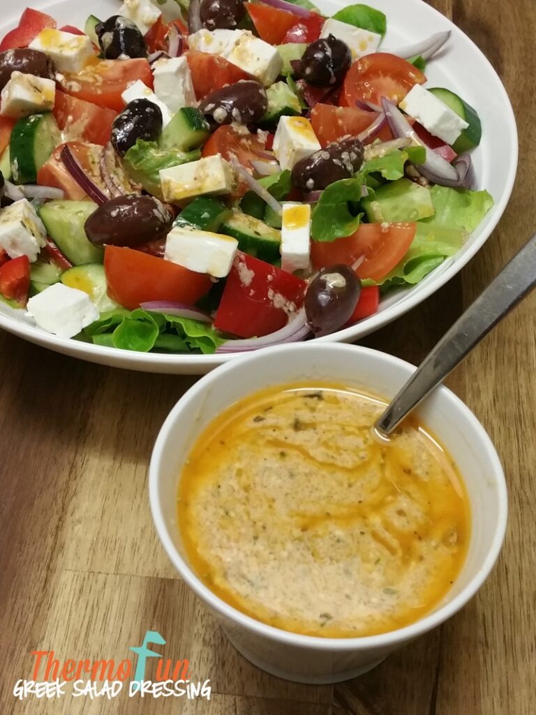 Greek Salad with Dressing Recipe - ThermoFun | Thermomix Recipes & Tips
